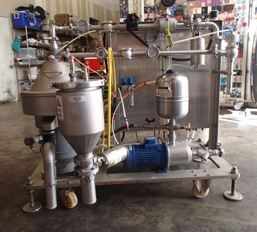 GEA Westfalia Brewpub beer clarifier skid, 316SS. | | | Centrifuges ...