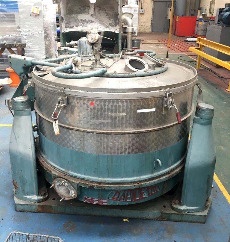 (2) Rousselet SC 120 KSAR perforate basket centrifuge, 316SS ...